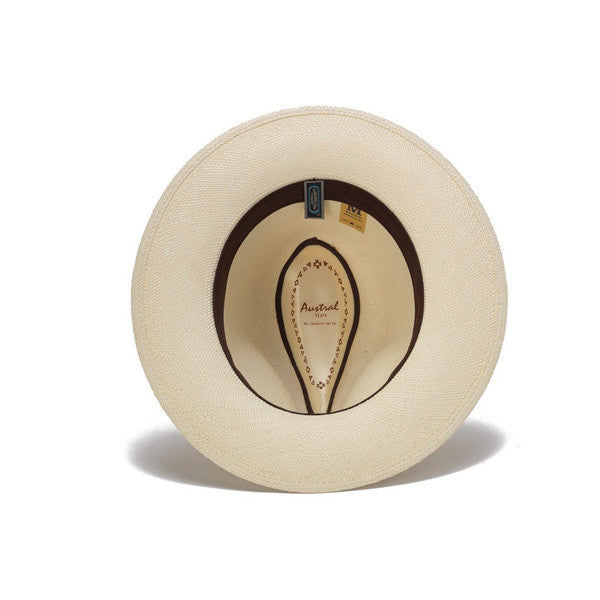 Austral Hats | White Panama Hat with Tri-Tone Stripe | Hats Unlimited