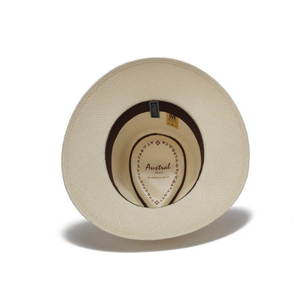 Austral Hats | White Panama Hat with Flat Bow and Grey Band | Hats ...