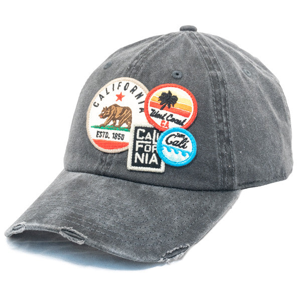 American Needle | Cali Bear Distress Patch Cap | Hats Unlimited