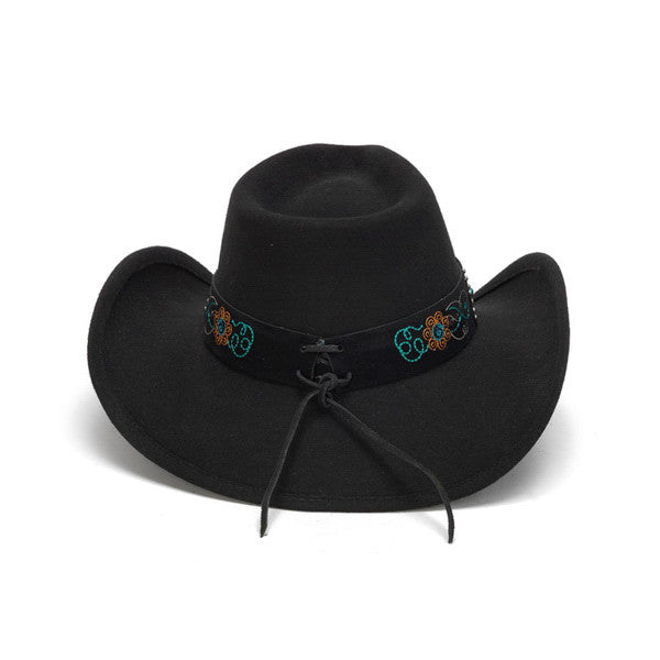 Stampede Hats | Turquoise Blue Stone Felt Cowboy Hat | Hats Unlimited