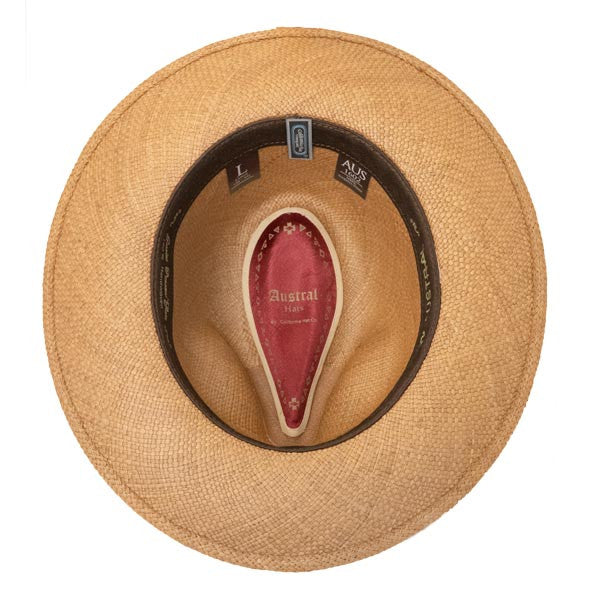 Austral Hats | Light Brown Panama Hat with Brown Band | Hats Unlimited