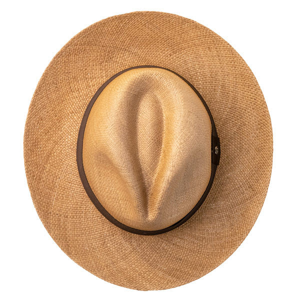 Austral Hats | Light Brown Panama Hat with Brown Band | Hats Unlimited