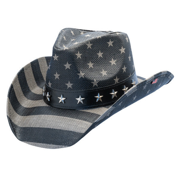 California Hat Company - Freedom Star American Flag Cowboy Hat ...
