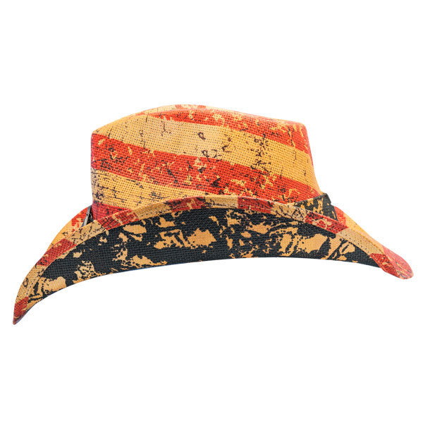 Liberty American Flag Straw Cowboy Hat | Hats Unlimited
