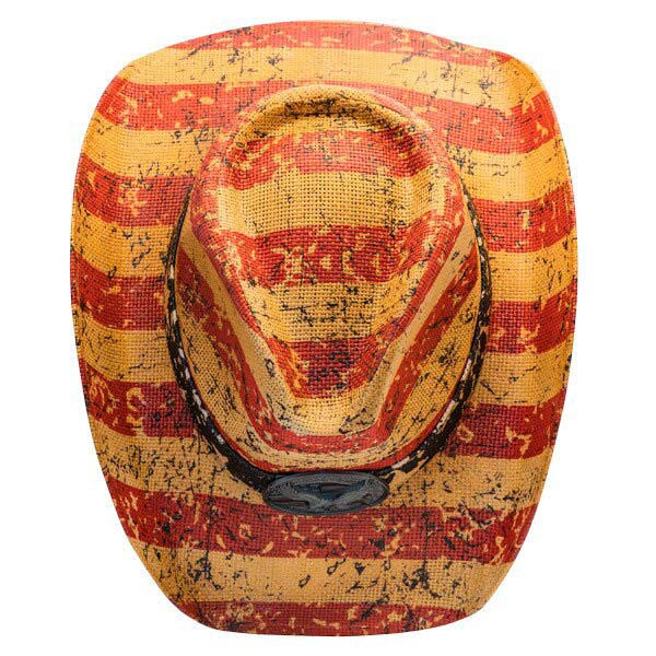 Liberty American Flag Straw Cowboy Hat | Hats Unlimited