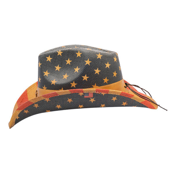 California Hat Company | Vintage American Flag Cowboy Hat | Hats Unlimited
