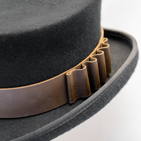 Conner | Low Crown Steampunk Top Hat | Hats Unlimited