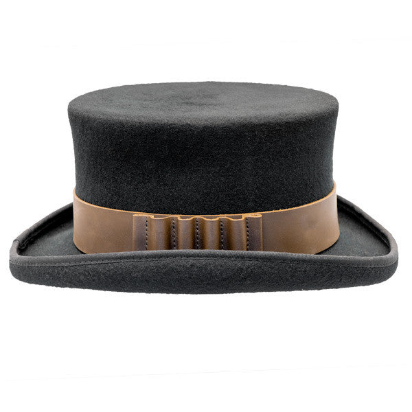 Conner | Low Crown Steampunk Top Hat | Hats Unlimited