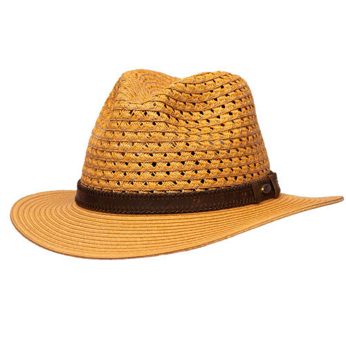Saint Martin | Two Tone Sewn Paper Fedora | Hats Unlimited