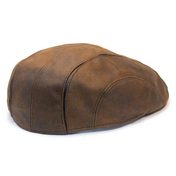 Henschel | Faux Leather 6 Panel Driver Cap | Hats Unlimited
