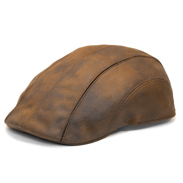 Henschel | Faux Leather 6 Panel Driver Cap | Hats Unlimited