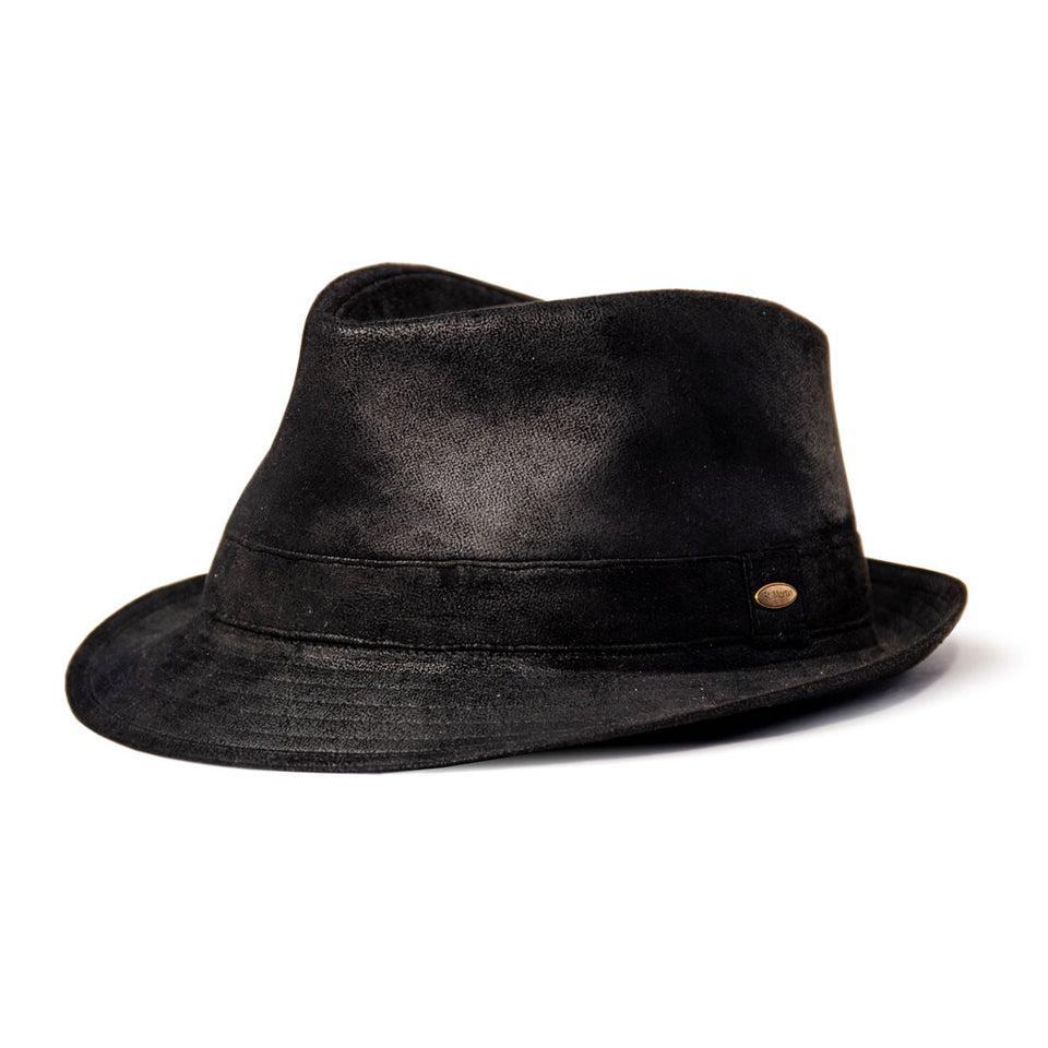 Saint Martin | Faux Leather Trilby Fedora | Hats Unlimited