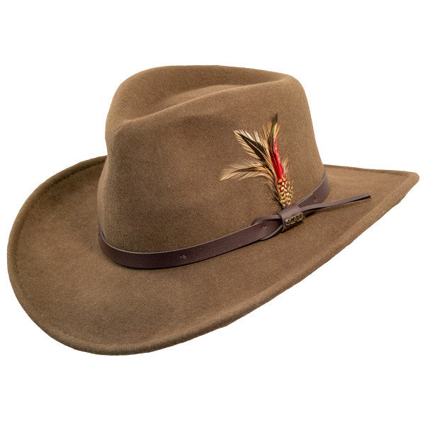 Scala | Crushable Wool Felt Outback Hat | Hats Unlimited