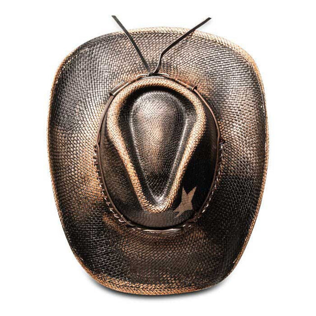 Stampede Hats | Vintage Black Star USA Panama Straw Cowboy Hat | Hats Unlimited