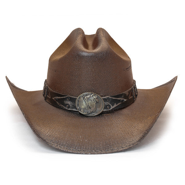 Stampede Hats | Studded Brown Stallion Cowboy Hat | Hats Unlimited