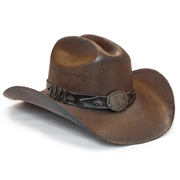 Stampede Hats | Studded Brown Stallion Cowboy Hat | Hats Unlimited