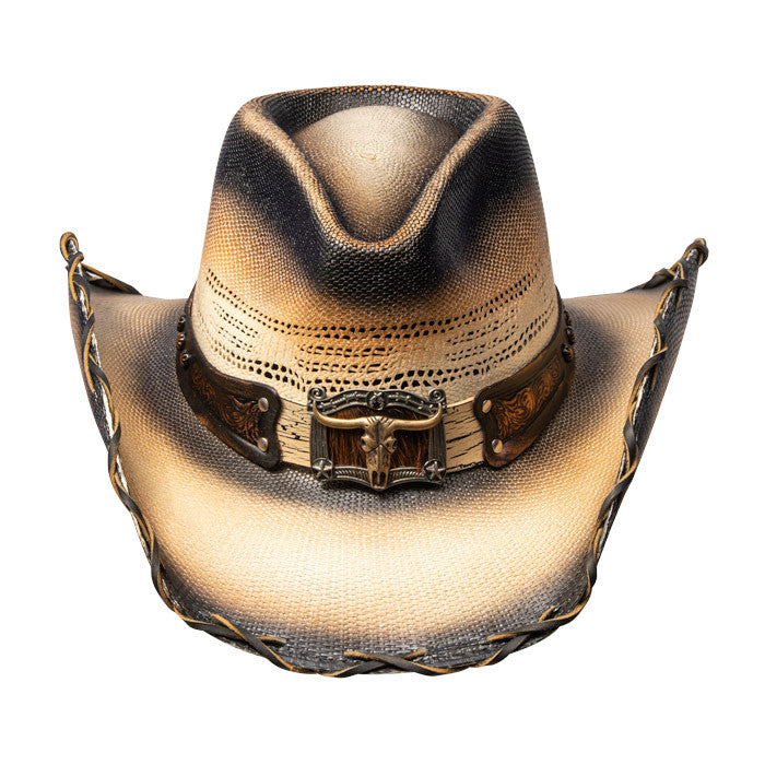 Tea-Stained Long Horn Cowboy Hat | Stampede Hats – Hats Unlimited
