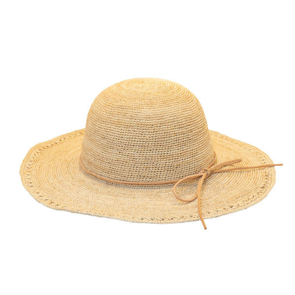 Sun "N" Sand | Sun 'N' Sand Crochet Raffia Floppy Flat Brim Hat | Hats ...