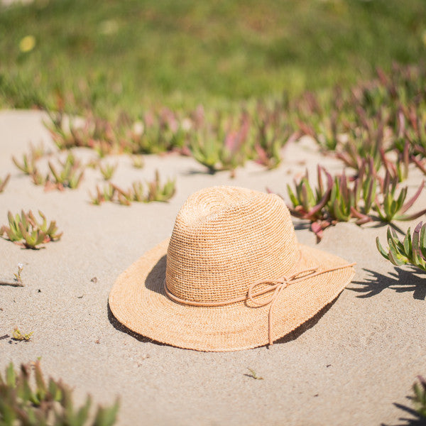 Sun "N" Sand | Ian Fine Raffia Fedora Hat | Hats Unlimited