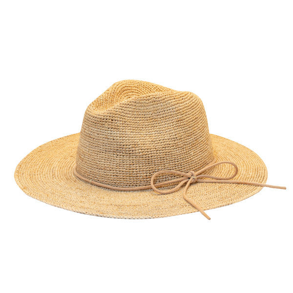 Sun "N" Sand | Ian Fine Raffia Fedora Hat | Hats Unlimited
