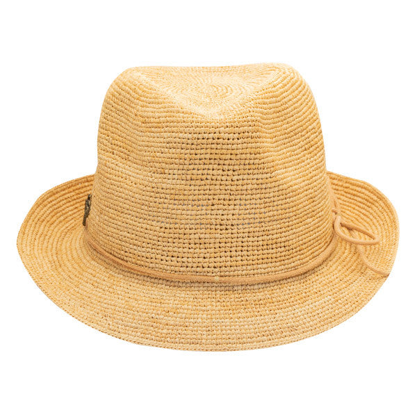 Sun "N" Sand | Sophie Fine Raffia Snap Brim Fedora | Hats Unlimited