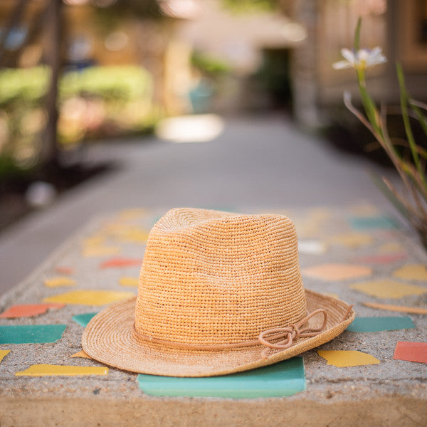 Sun "N" Sand | Sophie Fine Raffia Snap Brim Fedora | Hats Unlimited