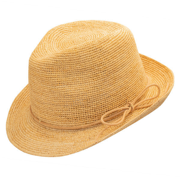 Sun "N" Sand | Sophie Fine Raffia Snap Brim Fedora | Hats Unlimited